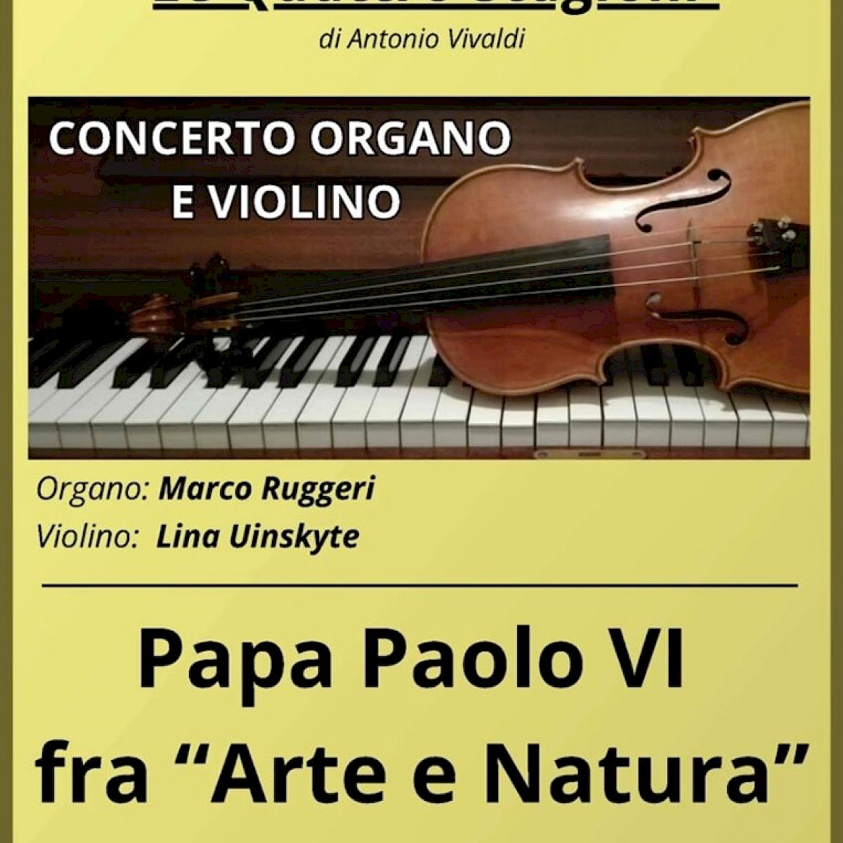 Marco Ruggeri, Lina Uinskyte | Concerto per organo e violino - musica ...